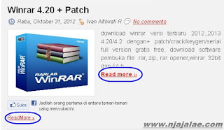 Cara Membuat Read More Otomatis Di Blog