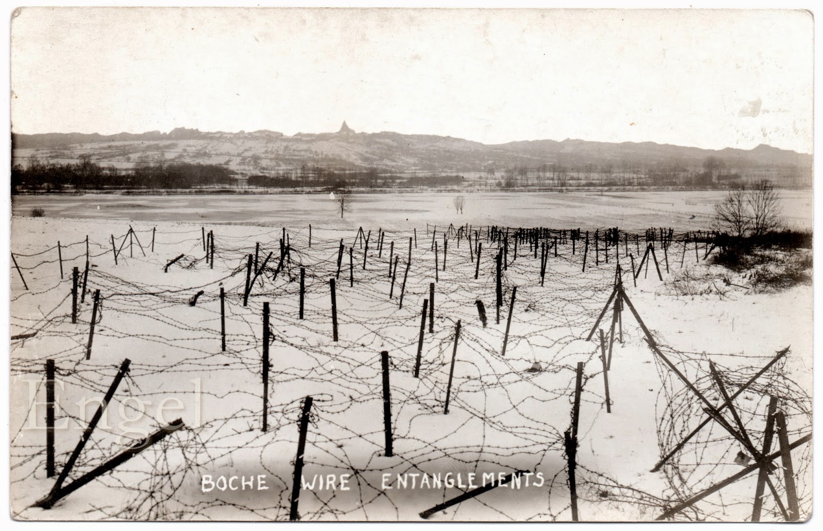 Great War Postcards: Boche Wire Entanglements