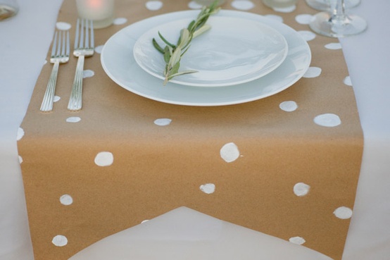 Spicer + Bank: by Allison Egan: Tabletop Inspirations: Kraft Paper