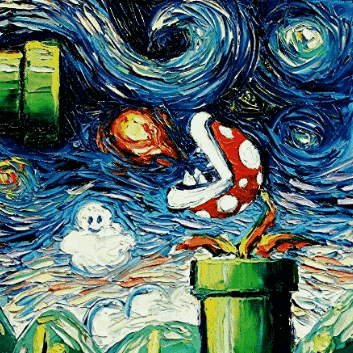 DIVERSAMENTO: Gif: Super Mario van Gogh