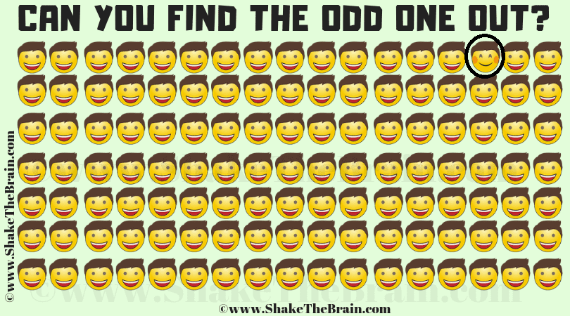 Odd One Out Puzzle to Tickle your Brain