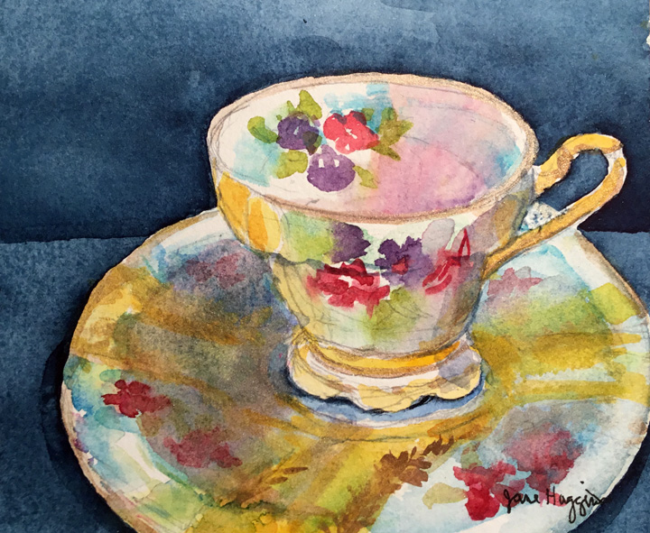 My Watercolor Madness: Teacup