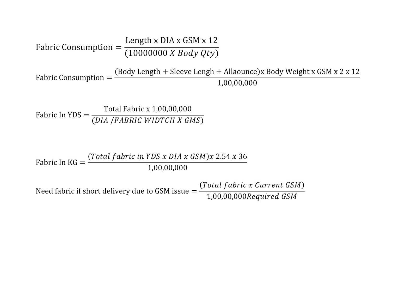 Life Beauty Fabric Consumption Calculation life-beauty-fabric-consumption-calculation