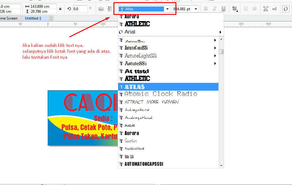 Cara Membuat Spanduk/Banner di CorelDraw X7 - Tasela Post