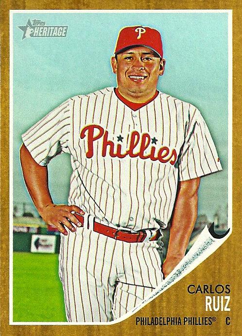 The Phillies Room: 2011 Topps Heritage #434 Carlos Ruiz