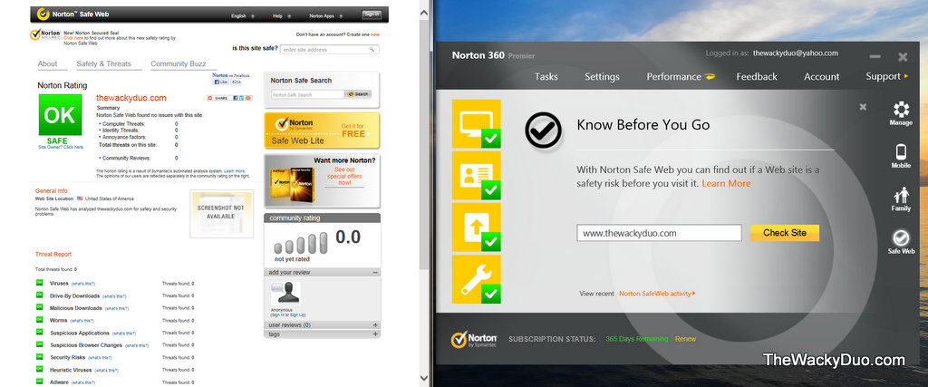 Norton 360 Multi-Device Review - TheWackyDuo.com - Singapore Wacky ...