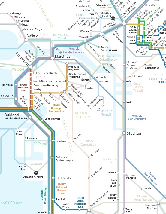 Map of the Week: California Rail Map