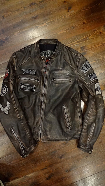 Vintage Style Cafe Racer Leather Jacket. - RocketGarage - Cafe Racer ...