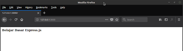 Node.js - Belajar Dasar Express.js