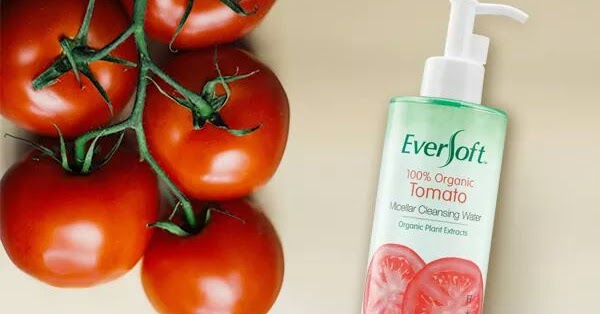 CPUV NUFFNANG : EVERSOFT 100% ORGANIC TOMATO MICELLAR CLEANSING WATER ...