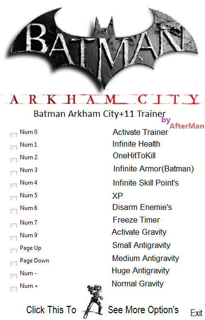 HardPlayGames: Batman Arkham City TRAINER