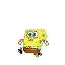 Widget animasi "SpongeBob Lari" | Widget Blog