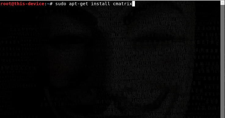 How to create matrix in terminal (easy) - Welcome..