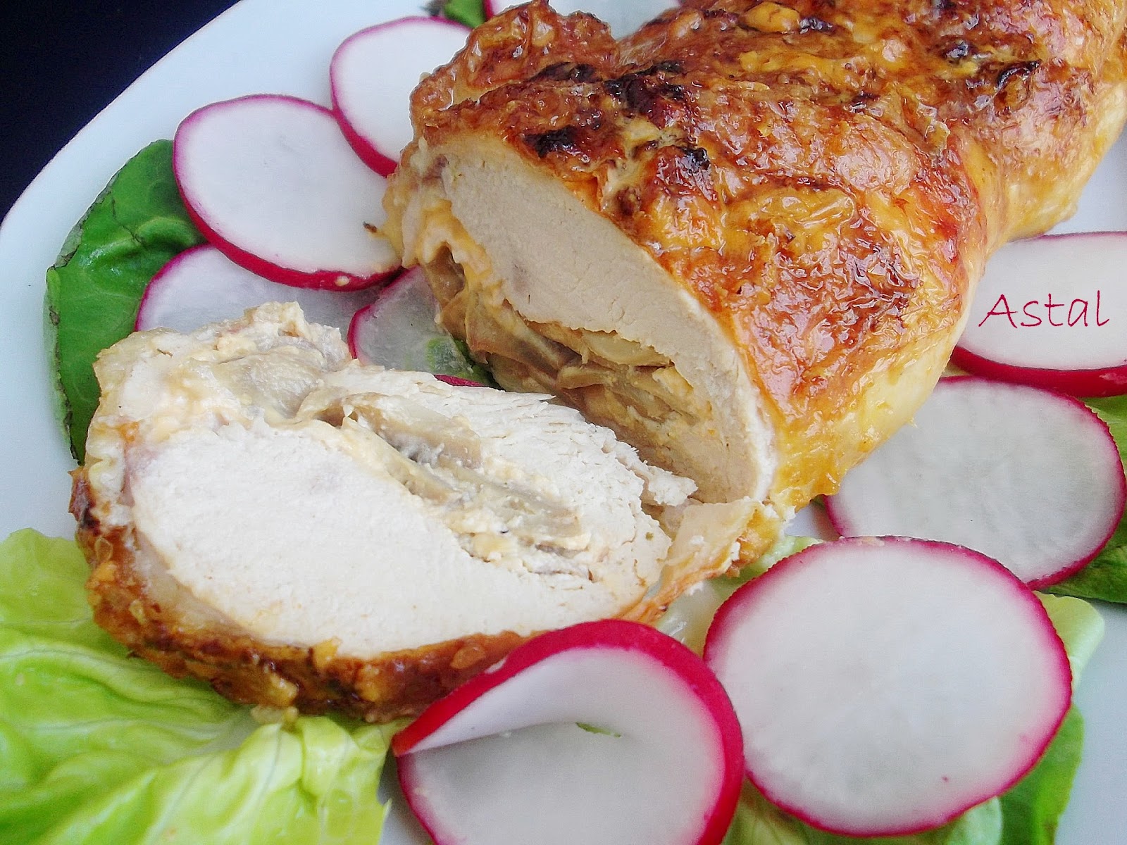 Astal Kuhinja Ravnice: Pileći Rolat sa šampinjonima i sirom-Uskršnji Rolat