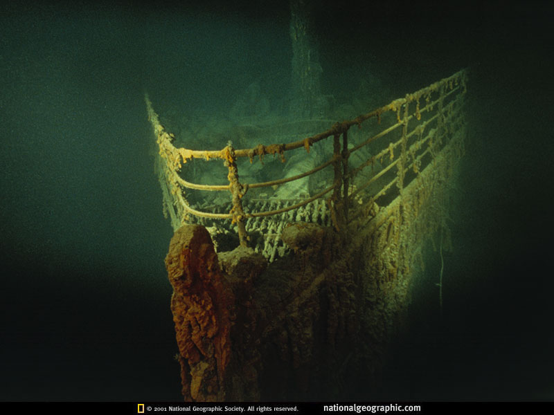 The Captain's Table: Snapshot: Titanic's Ghostly Bow