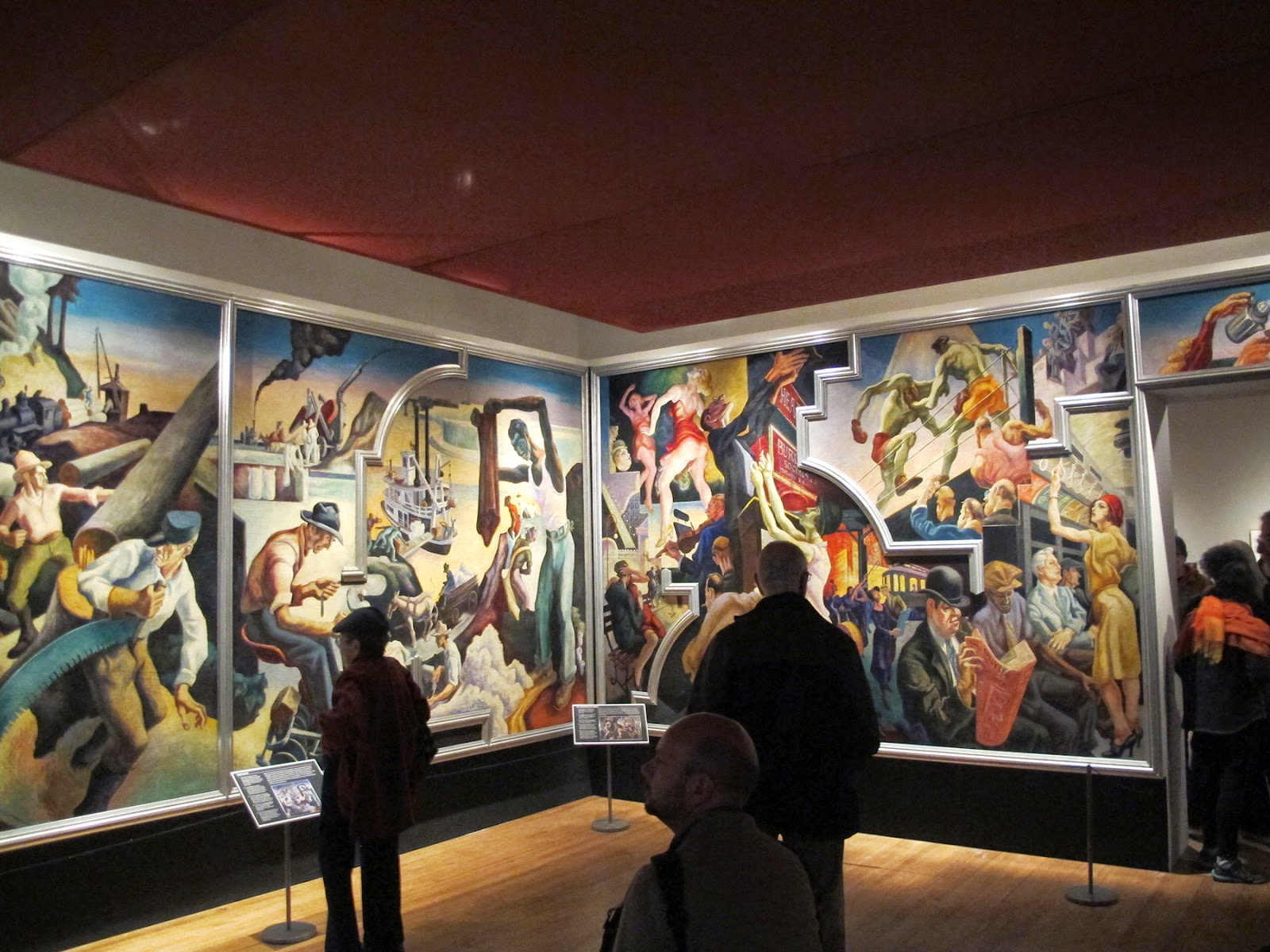 Big Apple Secrets: America today- the mural from AXA in Met museum