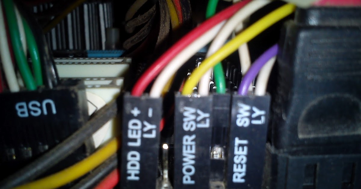 Cara memasang kabel front panel