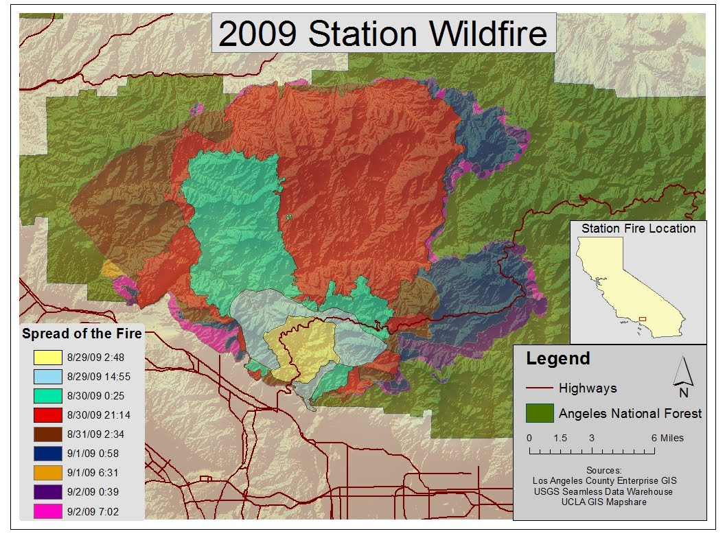 Alex Makes Maps: 2009 Station Fire