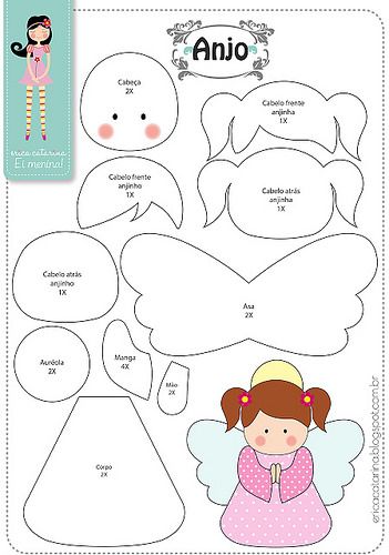Manualidades ángel foami moldes gratis - Blog de imágenes