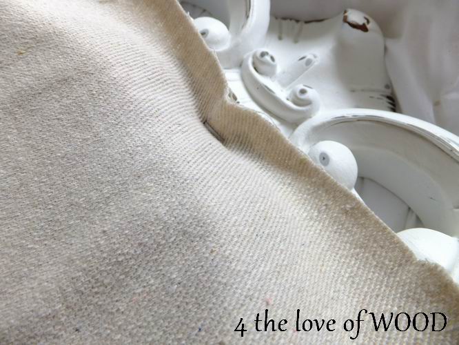 4 the love of wood: HOW TO UPHOLSTER AN OPEN CHAIR BACK - step two