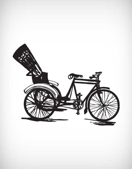 rickshaw vector