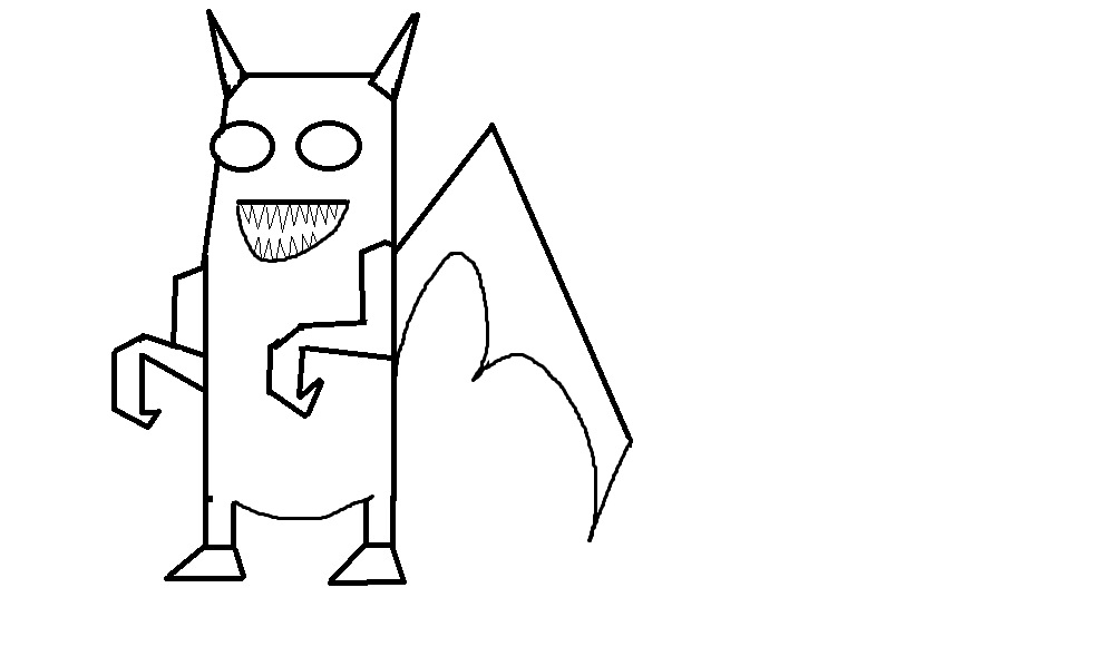 Ignite Dreams : Cartoon Demon from basic shapes