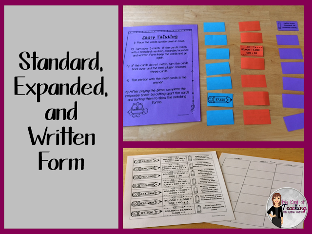 My Kind of Teaching: No-Prep Math Centers for August