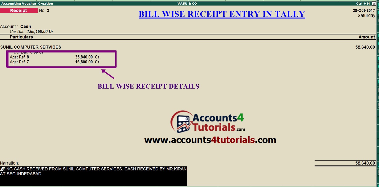 Gst Tutorial In Tally Lesson 13 Gst Bill Wise Receipt Voucher In gst-tutorial-in-tally-lesson-13-gst-bill-wise-receipt-voucher-in