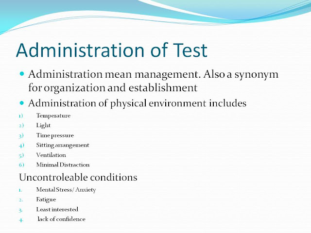 Administration of Psychological Test - Health with Hamdani