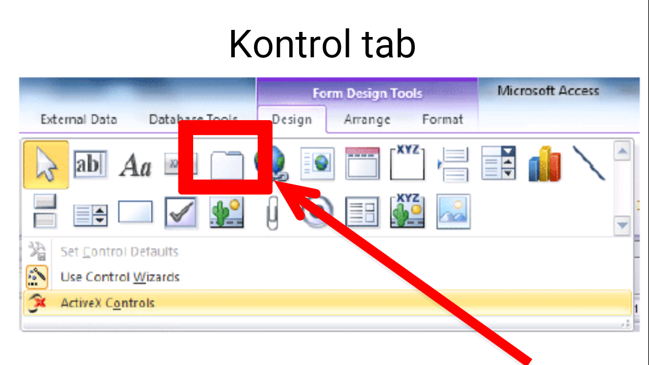 10 Control Microsoft Access