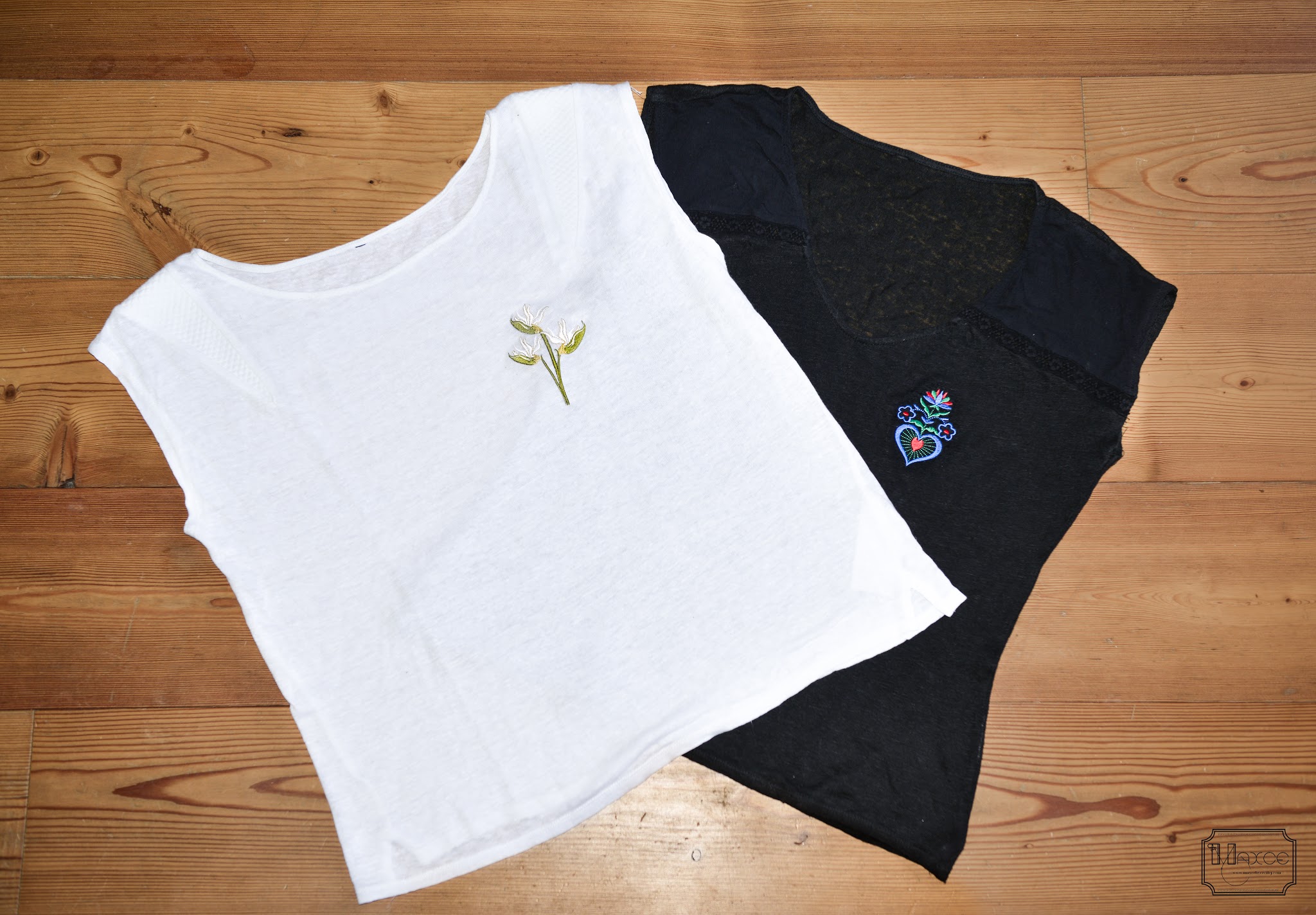 MAXCE: Easy DIY : trendy embroidery top