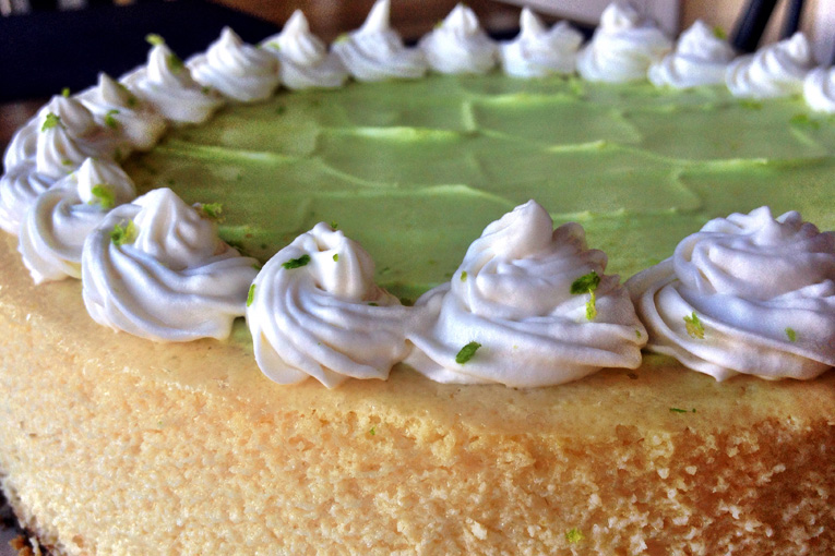 Key Lime Pie Cheesecake | eatTALK: food for blog