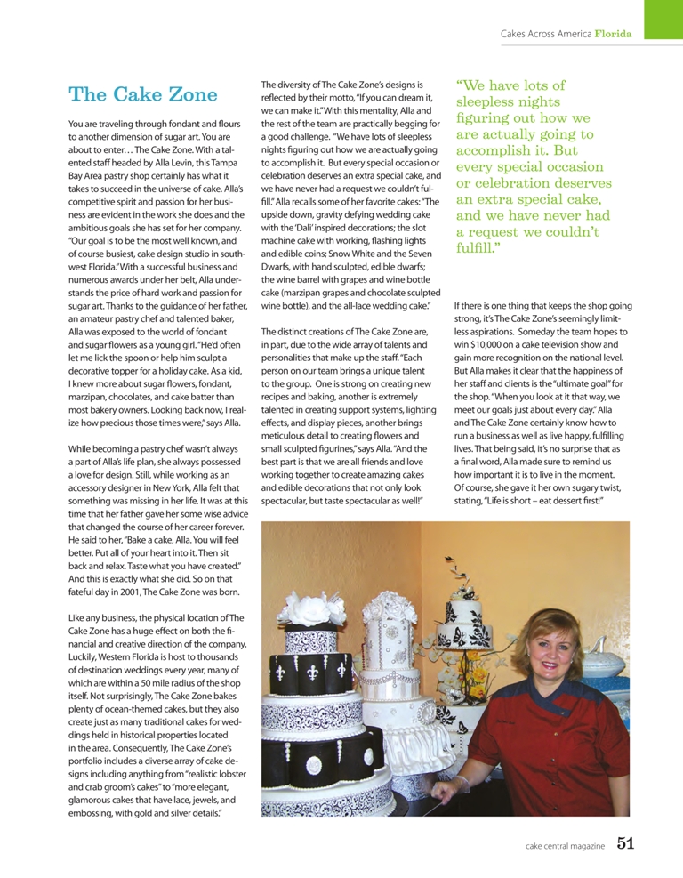 The Cake Zone: The Cake Zone - Florida's One of the Best Bakeries