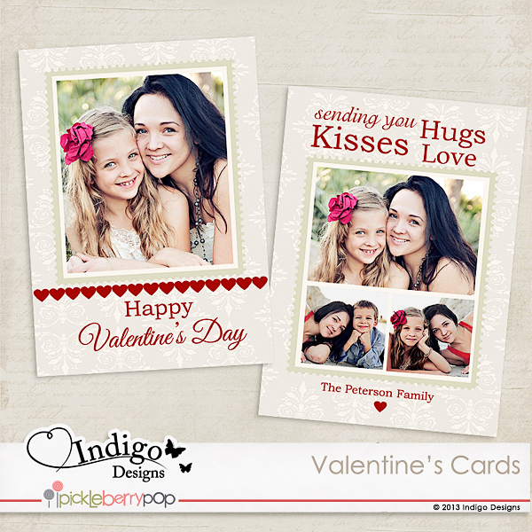 Indigo Designs: Photobook Template "Love Blooms" and Valentine's Day Card