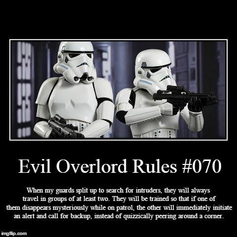 Scott M. Baker: Evil Overlord Rules, Part 4