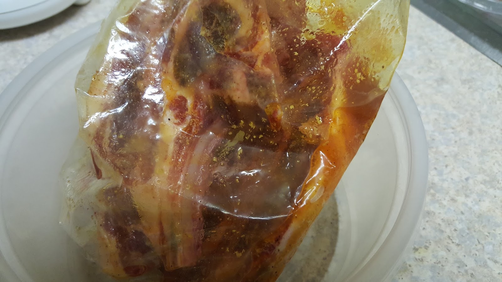 Harissa Olive Oil meet Shoulder Lamb Steaks:)