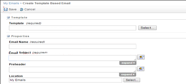 SFDC 3:16: Create Email using Template in Exacttarget