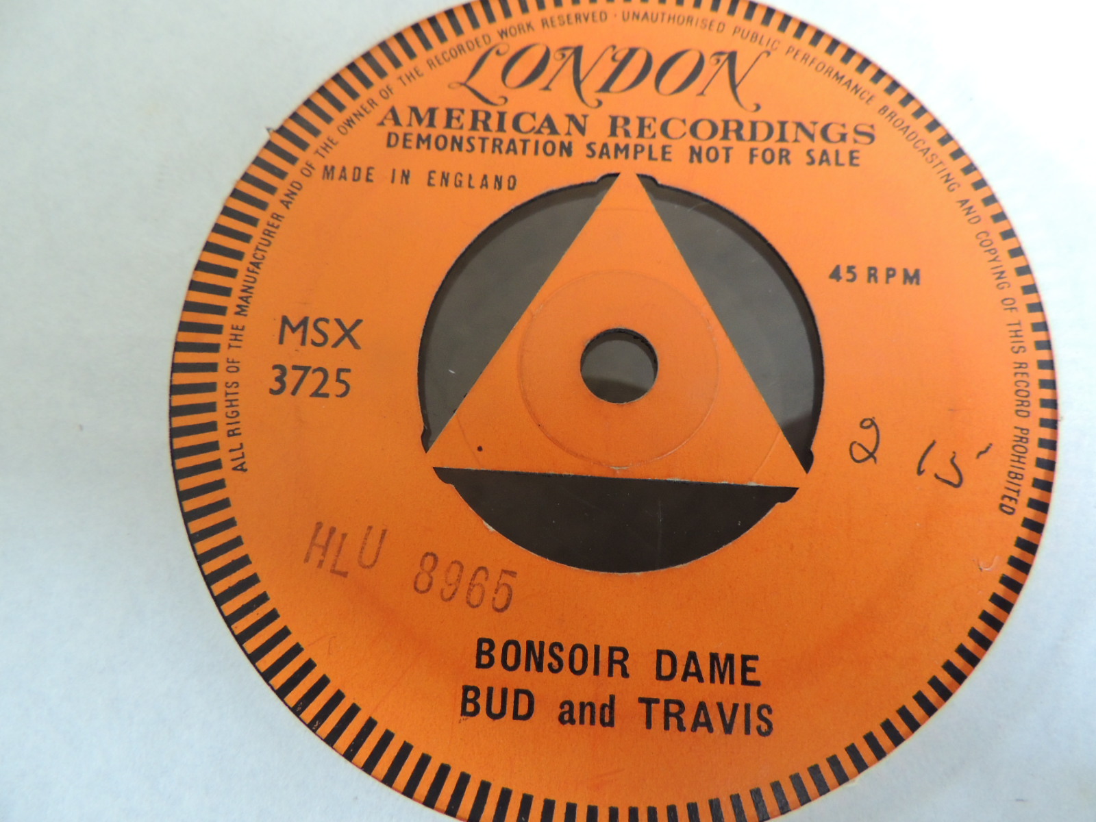 The Vinyl Word: Tri centred London 45s