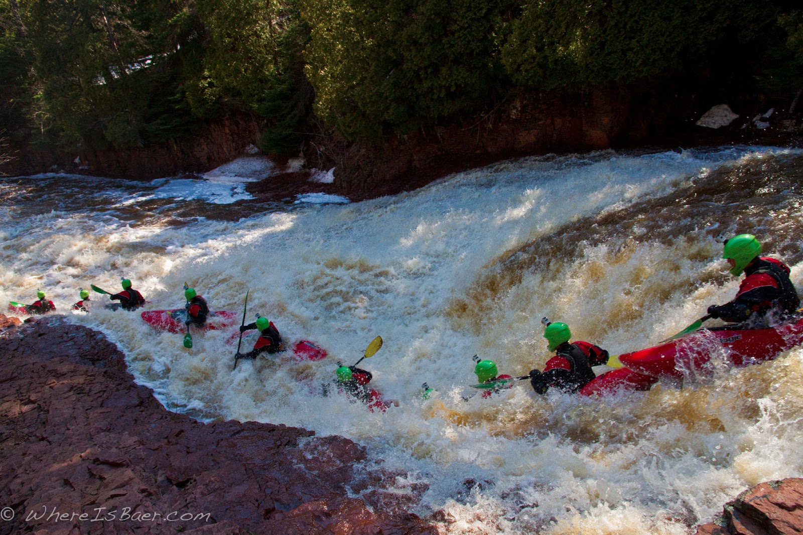 Where Is Baer ? : Icebergs and mile long slides, Split Rock River, MN ...