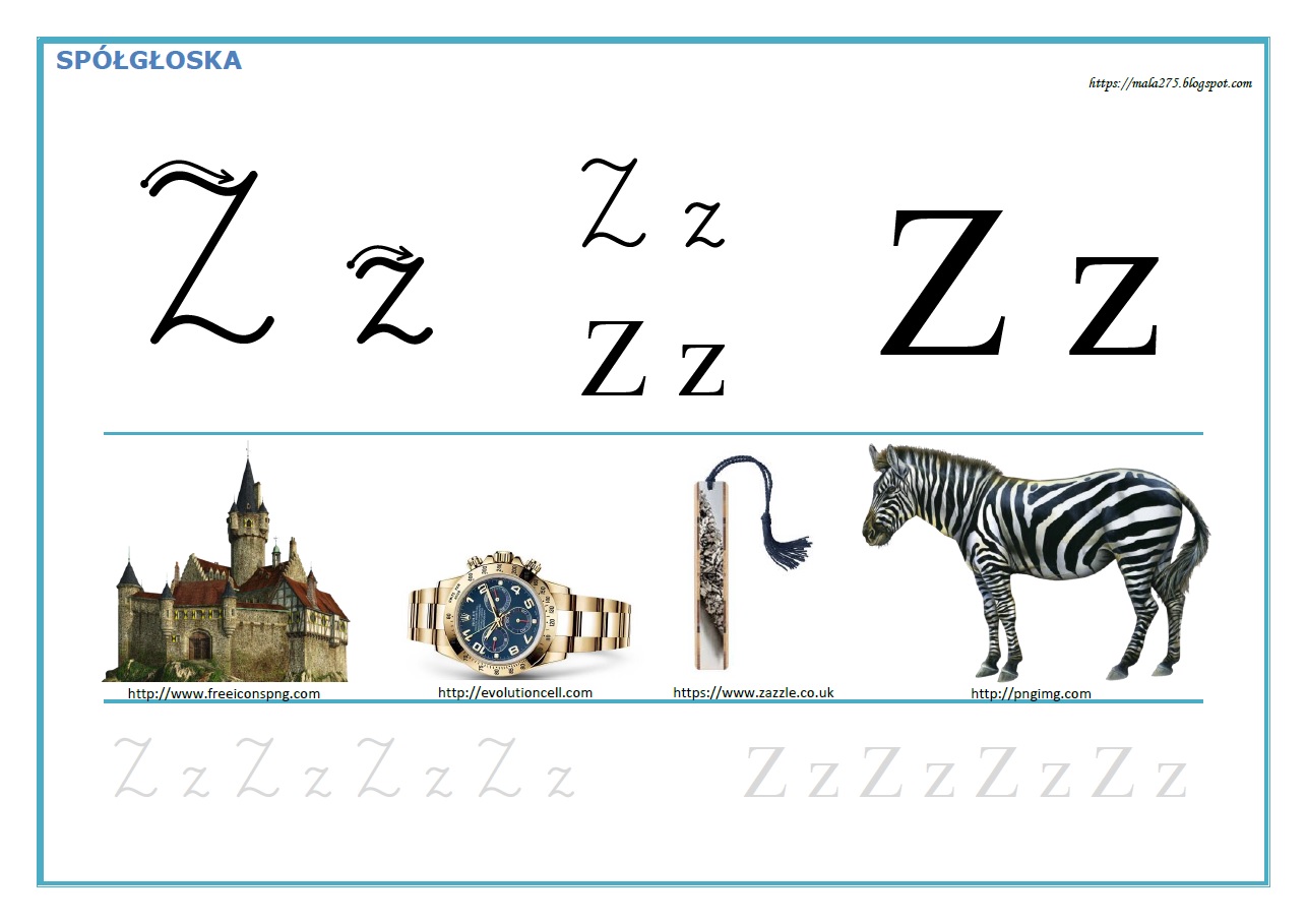 BLOG EDUKACYJNY DLA DZIECI: LITERKA Z