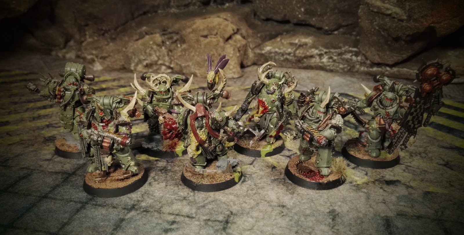 Bloodbeard's Garage: 40k: Death Guard 2nd Marine Squad