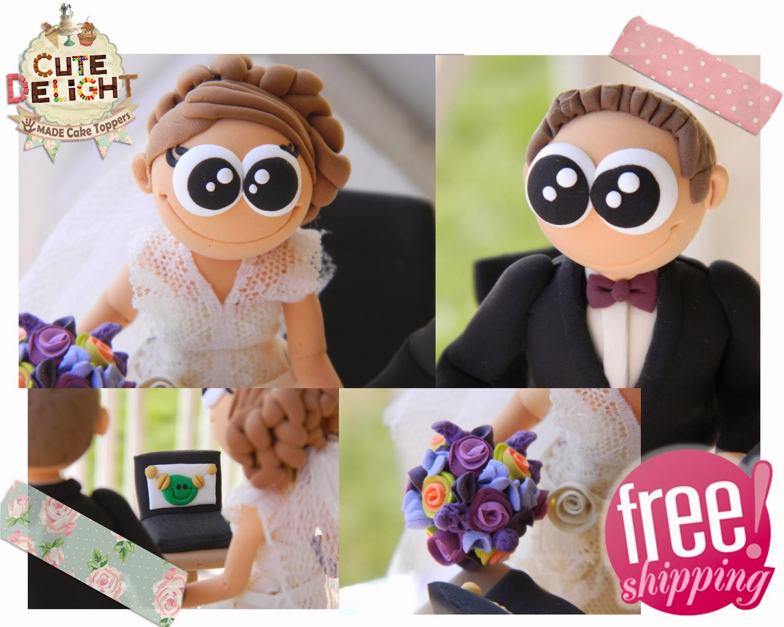 Wedding cake toppers, Custom Cake Topper, Funny cake toppers, Cake ...