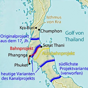 Kra Isthmus Map