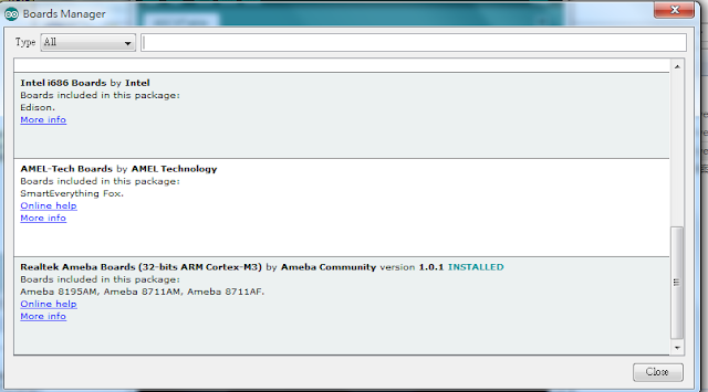 Arduino Board Manager