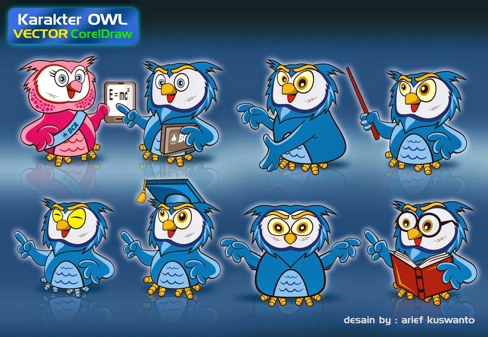 cakrawala mandiri: Contoh Mascot Burung Hantu / Owl