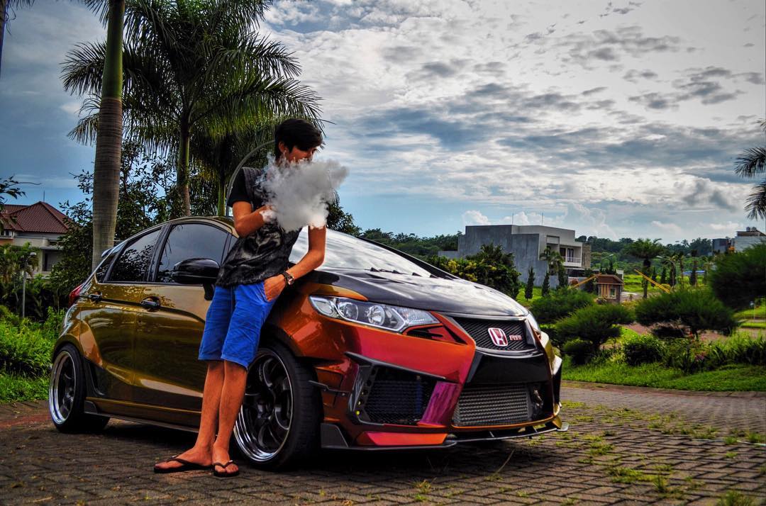 Modifikasi Mobil Ceper All New Jazz Full BodyKit Warna Unik | Alul Stemaku