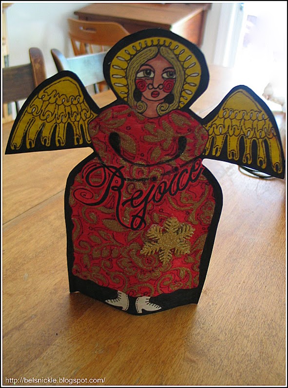 Cut, Paste and Color A Paper Angel Tree Topper | Belznickle Blogspot ...