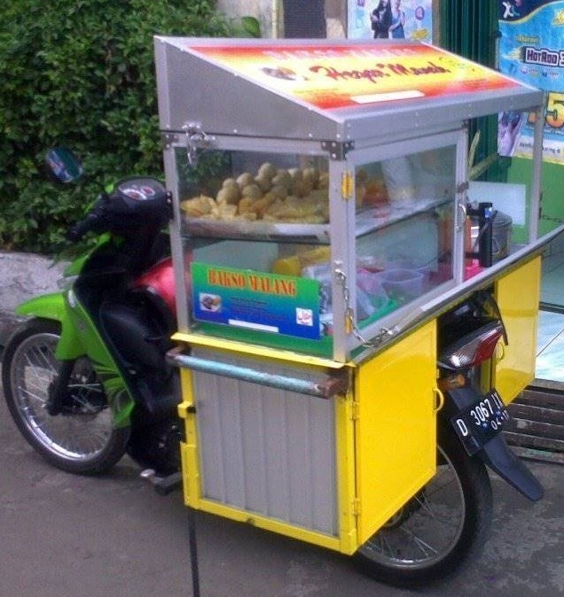 √ 35 Model Gerobak Motor Untuk Bakso Bakar Dan Kuah Modern