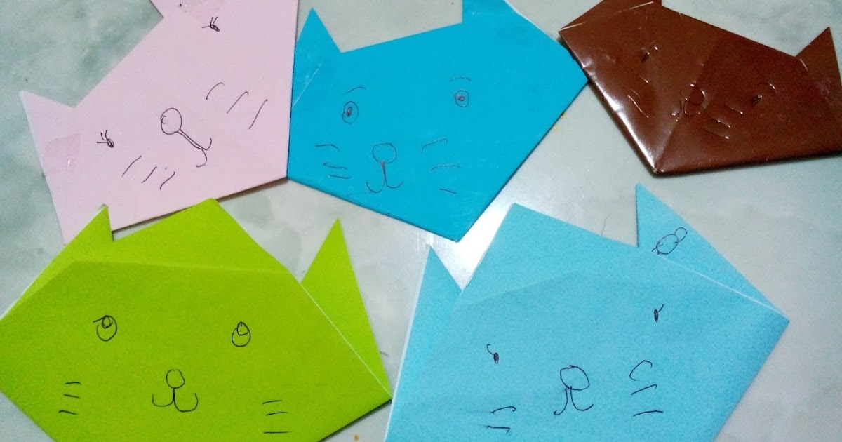 Membuat Kucing Origami