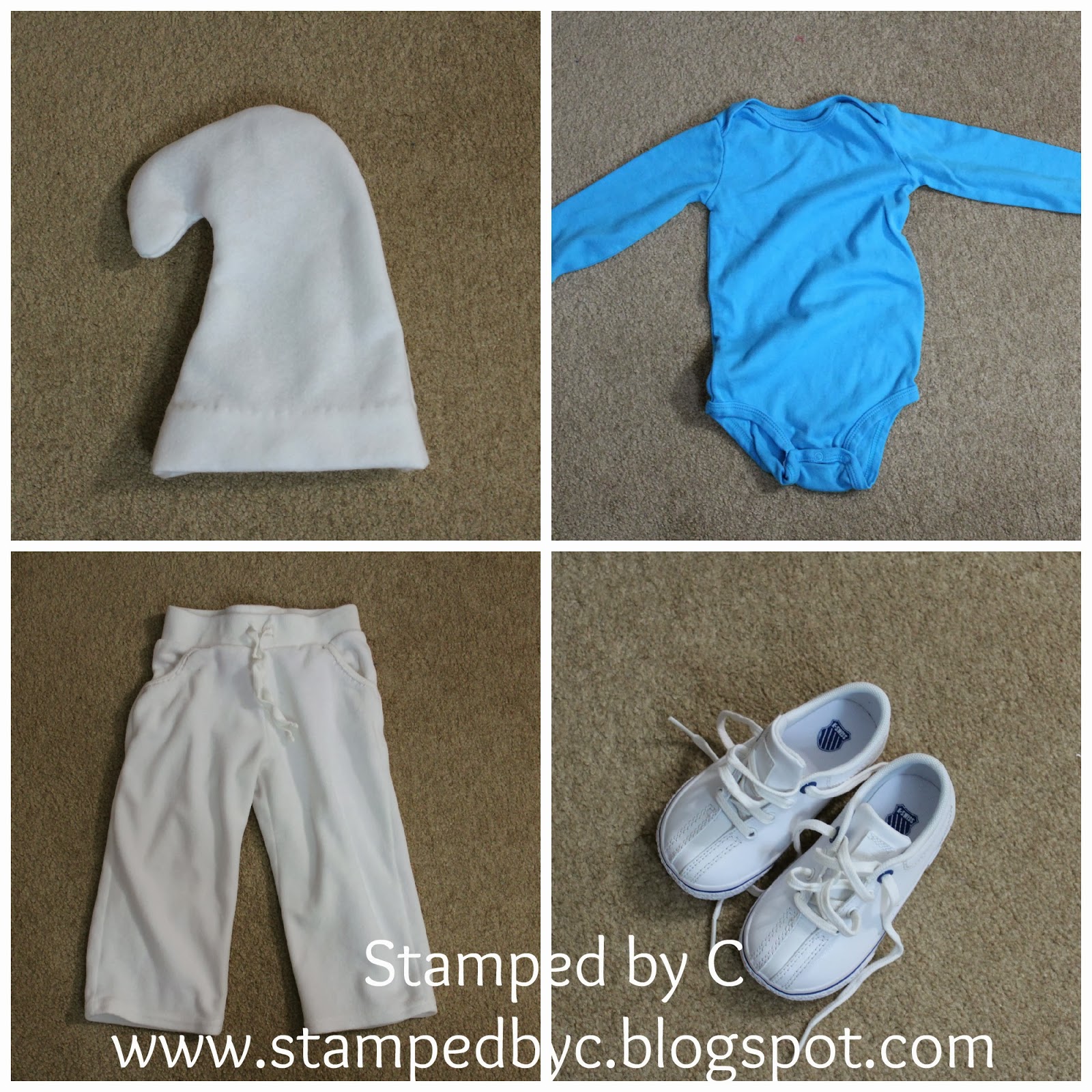 Stamped by C: DIY Smurfs Costume